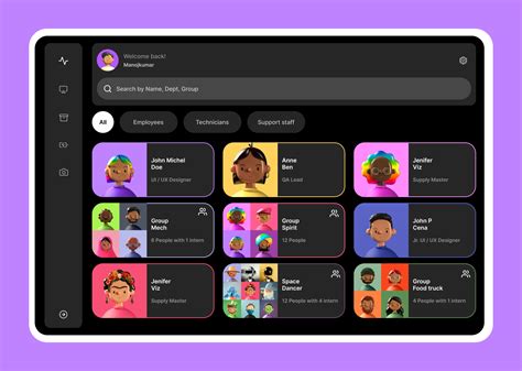 employee management system tablet view web design by manojkumar