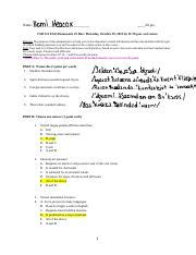 HW5 Csd 311 Docx Name 61 Pts CSD 311 FA23 Homework 5 Due Thursday October 19 2023 By 11