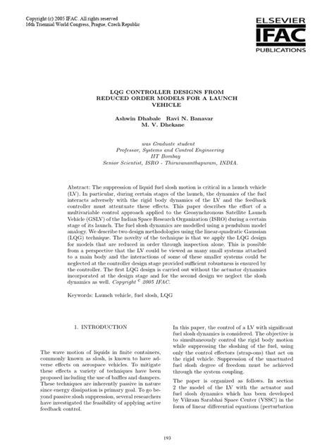 Lqg Controller Pdf Control Theory Matrix Mathematics