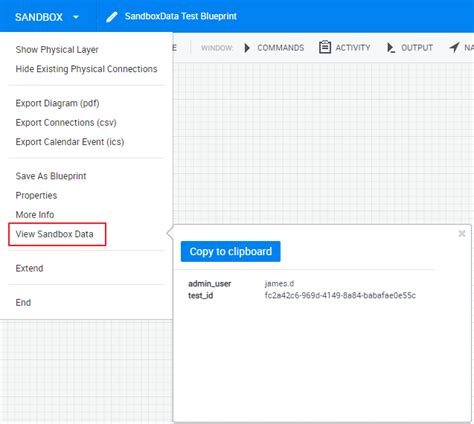 show sandbox metadata cloudshell help