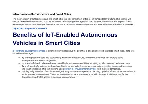 Iot In Transportation Evolution Advancements In Autonomous Vehiclespdf
