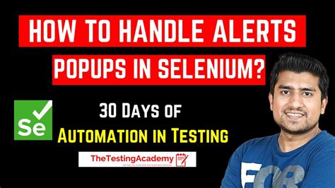 How To Handle Alerts In Selenium How To Handle Popup In Selenium
