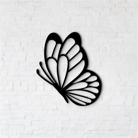 Декоративное панно из дерева Woodyard Веселая Бабочка 30x35 см Черный 0528sblack12 фото