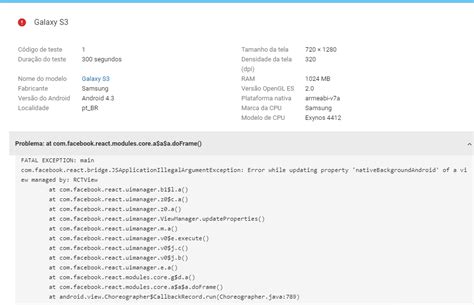 Error While Updating Property Nativebackgroundandroid Of A View