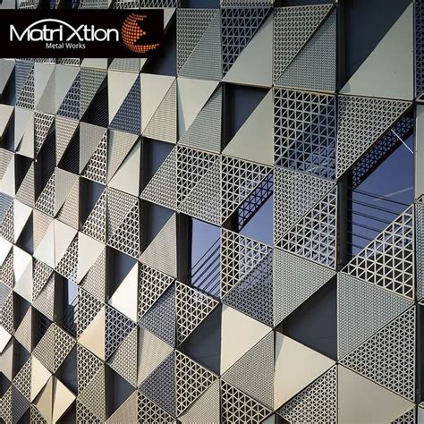 Exterior Metal Solid Aluminum Panel Cladding Design Panels Perforation