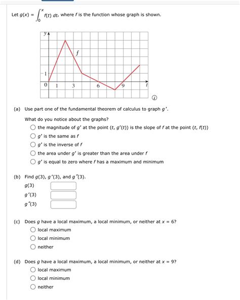 solved let g x ∫0xf t dt where f is the function whose