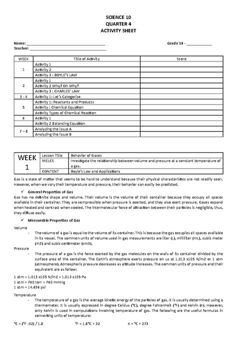 q4 activity sheets science 10 quarter 4 activity sheet name