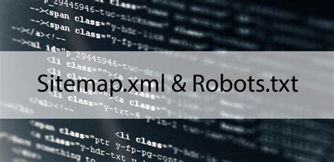 sitemap xml und robots txt in bezug auf seo