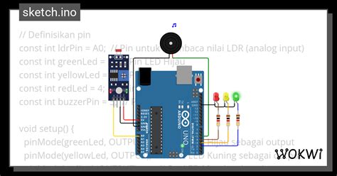 Ldr Wokwi Esp32 Stm32 Arduino Simulator