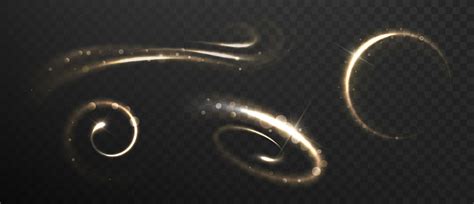 반짝이는 먼지와 반짝이는 입자로 마법의 빛을 발합니다 크리스마스 별똥별 흔적 빛나는 조명 효과 개념에 대한 스톡 벡터 아트 및 기타 이미지 Istock