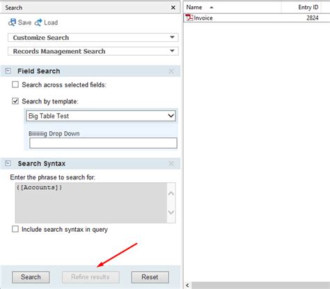 refine search option after connector search laserfiche answers