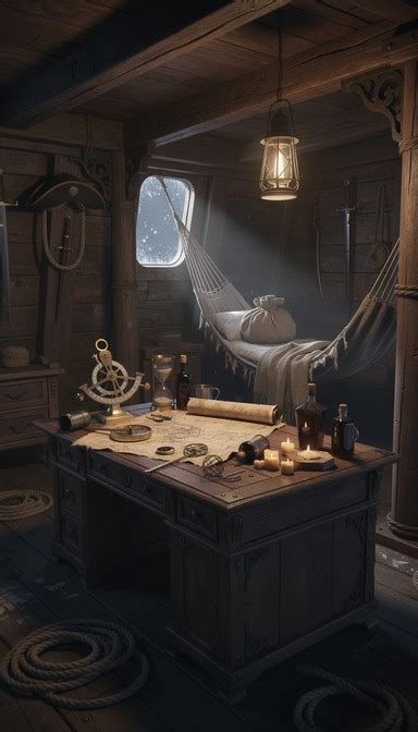 Free Captains Pirate Quarters Image Pirate Captain Quarters