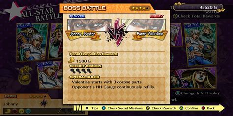 How Many Secret Missions Are In All Star Battle Mode Part 7 In Jojos