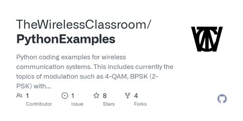 GitHub TheWirelessClassroom PythonExamples Python Coding Examples For Wireless Communication