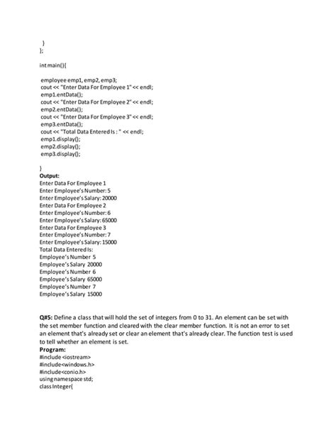 Oop Program Questions With Answers Pdf