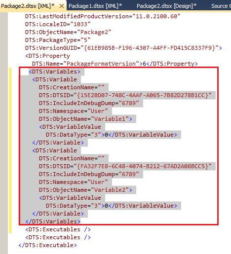 Welcome To TechBrothersIT SSIS How To Copy Variables From A SSIS Package To Another SSIS Package