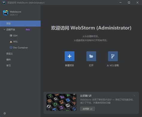 webstorm2024中文激活版 v2024 2 2 中文绿色版