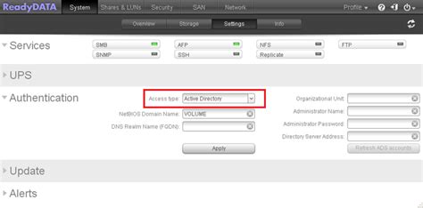 How Do I Configure The Active Directory Settings On My Readydata