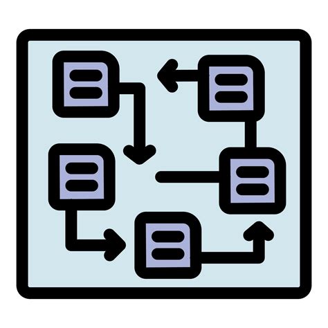 Algorithm Flowchart With Data Blocks And Arrows Showing Process