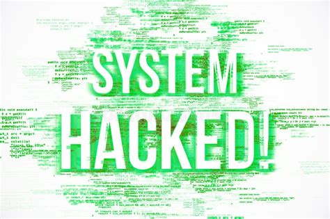 System Hacked Message Illustration 3d Rendering Stock Illustration