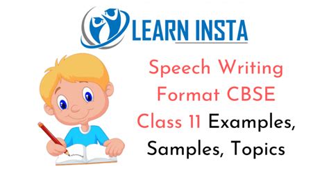 speech writing format class 11 examples questions
