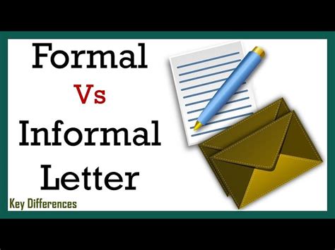 What Are The Main Difference Between Formal And Informal Letter