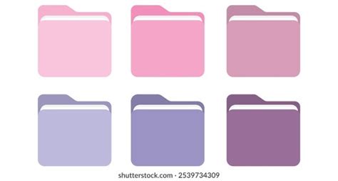 Different Folder Icon Set Opened Closed Stock Vector Royalty Free Shutterstock