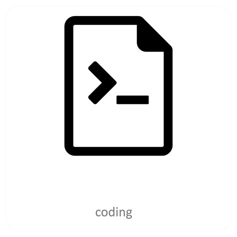 Coding And Programmimg Icon Concept Vector Art At Vecteezy