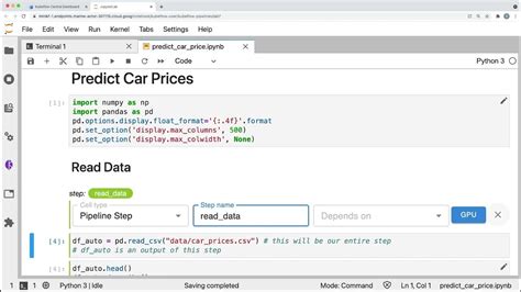Using Kubeflow With The Kale Jupyterlab Extension To Create A Single Cell Pipeline Step Youtube