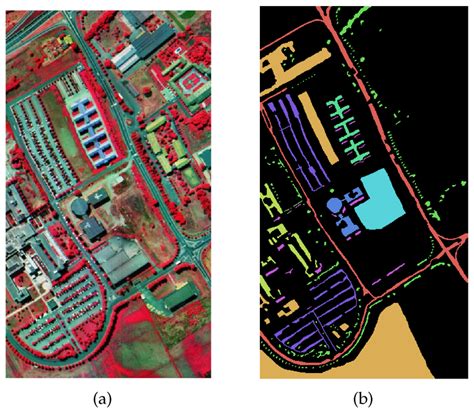 Visualization Of Pu Datasets A False Color Map B Ground Truth Map Download Scientific