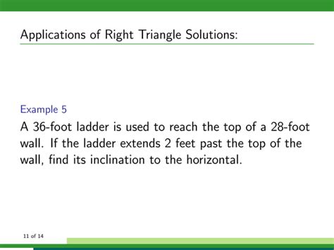 Right Triangle Problems Ppt