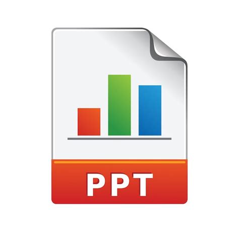 Premium Vector Presentation File Format Icon Color Vector Illustration