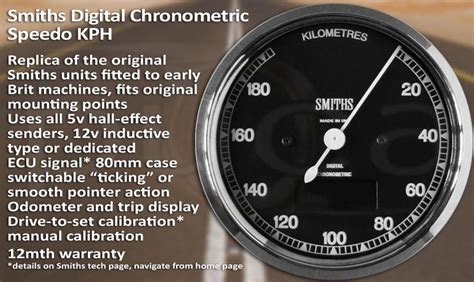 Speedometer 5in 150mph A Vincent Spares Portal