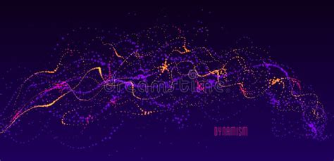 Particle Flow Array Colorful Vector Abstract Background Life Forms Bio