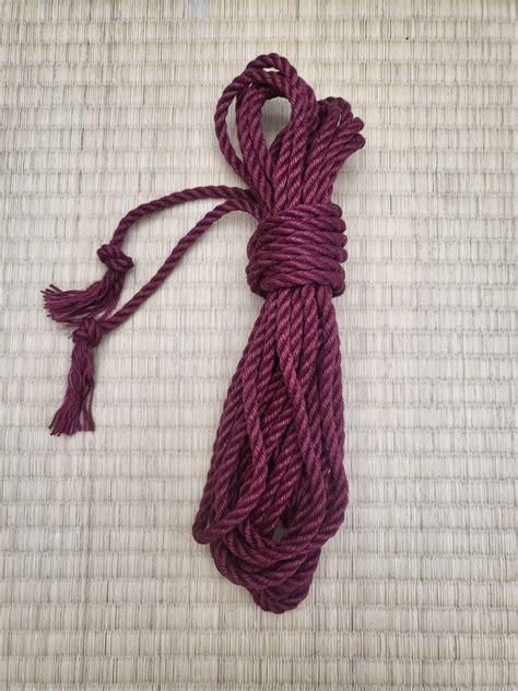 Cherry Red Fully Treated Jute Shibari Bondage Rope Rebornropes