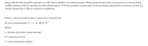 Using A Monte Carlo Simulation Approach We Will Chegg