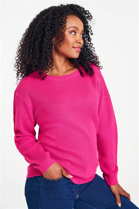 Plain Knit Jumper Bonmarché
