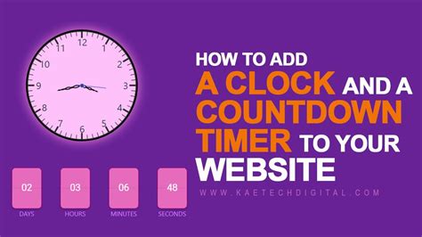 How To Add Clock And Countdown Timer To Your Wordpress Website Youtube
