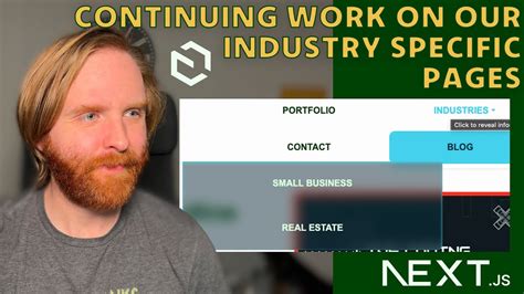 continuing with industry specific pages payloadcms and nextjs [live
