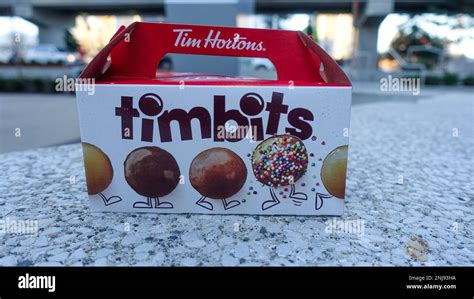 February 22 2023 Tim Hortons Timbits Donuts In Surrey British