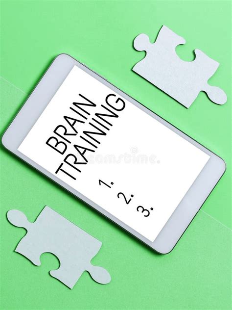 conceptual display brain training concept meaning mental activities to