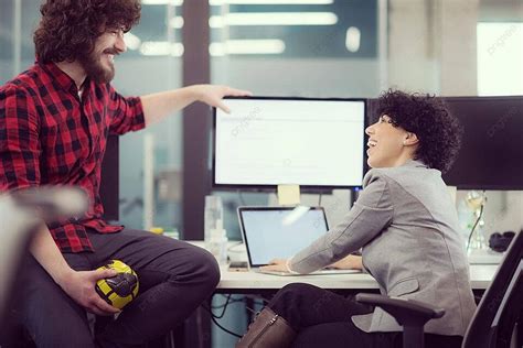 Software Developers Couple Writing Programming Code Network Computer