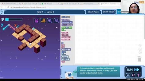 Icode Global Hackathon 2022 Session 1 Blockly Beginner Youtube