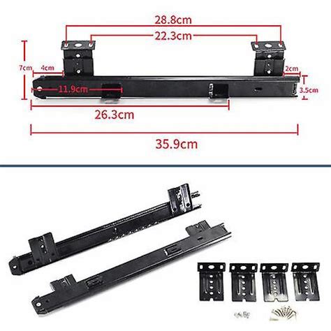 Slides For Drawer Or Keyboard Shelf With Ball Bearings And Height Adjustment Fruugo Au