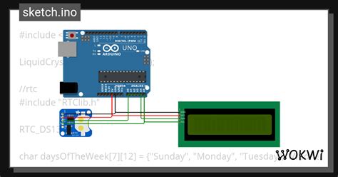 Februari LCD RTC Wokwi ESP STM Arduino Simulator