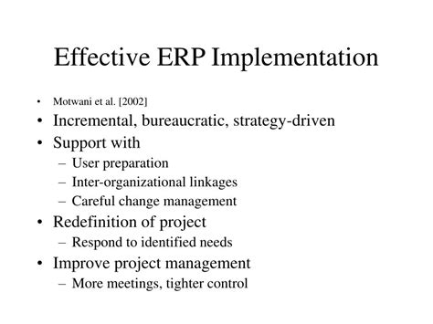 PPT Chapter 6 ERP Project Management PowerPoint Presentation Free Download ID 3982190