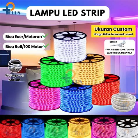 Jual Dem Pplus Lampu Led Strip Lampu Hias Free Soket Paket Lampu Led Strip