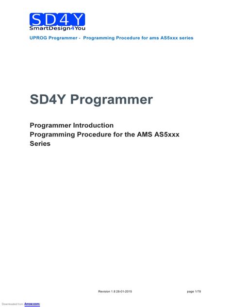 Programming Procedure For Ams As5xxx Series Pdf Analogue Electronics Usb