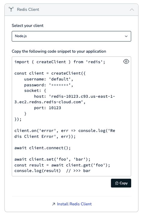 Connect To A Redis Cloud Database Docs