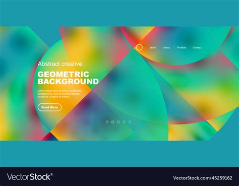 Circle Abstract Background With Fluid Gradient Vector Image